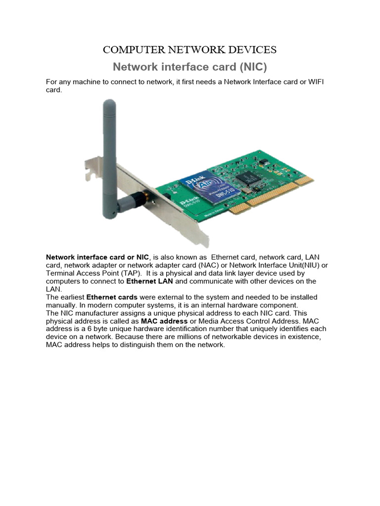 Computer Network Devices | Download Free PDF | Computer Network ...