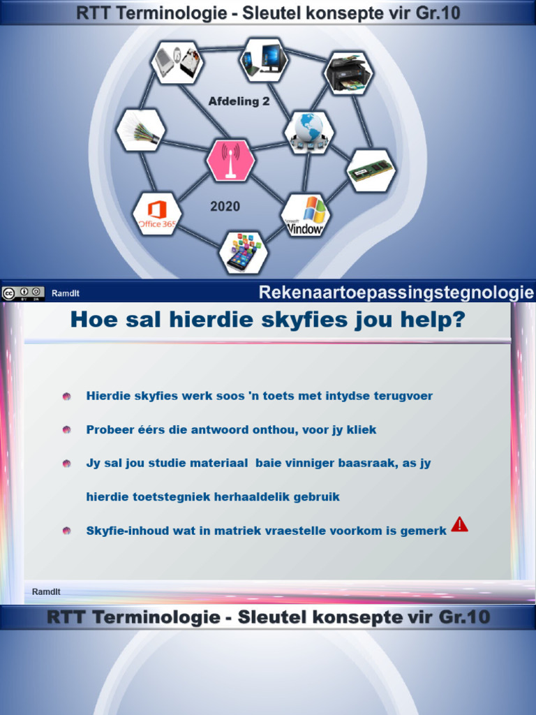 RTT Terminologie - Gr.10 Afd. 2 | PDF