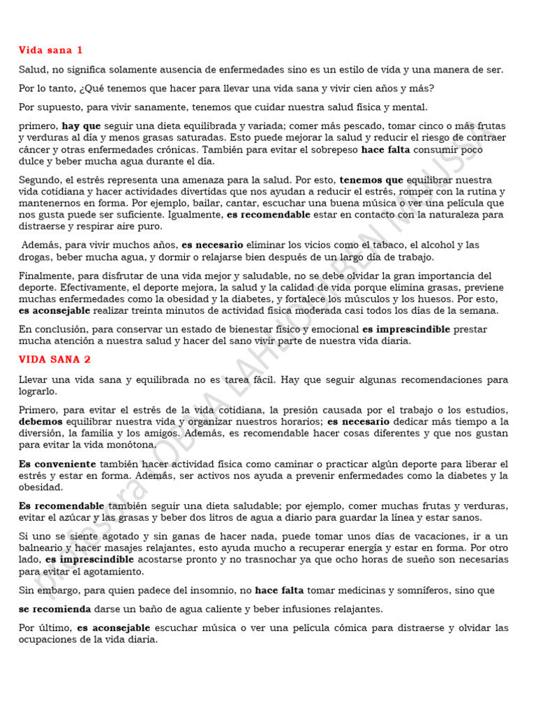 Claves para una Vida Sana y Equilibrada | PDF | Medicina CLINICA ...