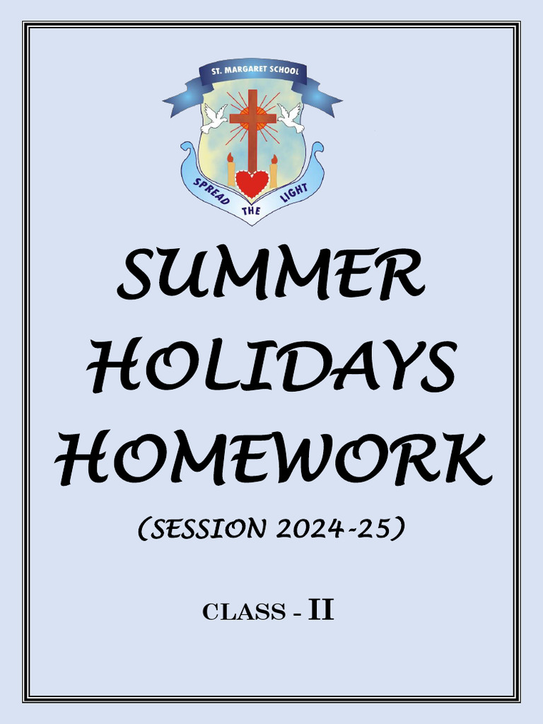 Holiday HW Class 2 | PDF | Plural | Noun