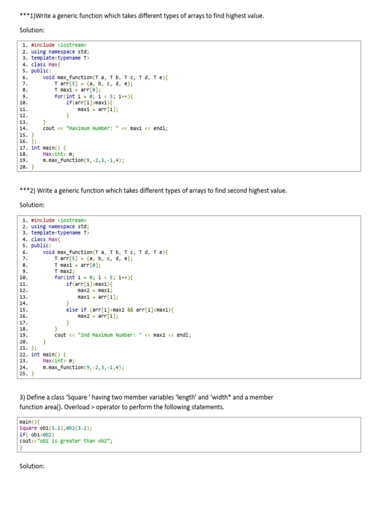 Max and 2nd Max | PDF | Computer Programming | Programming Paradigms
