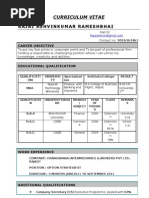 Chartered Accountant (CA) Articleship Resume Sample | PDF | Cognition ...