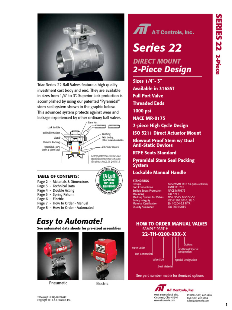 At Controls - 22 | PDF | Valve | Washer (Hardware)