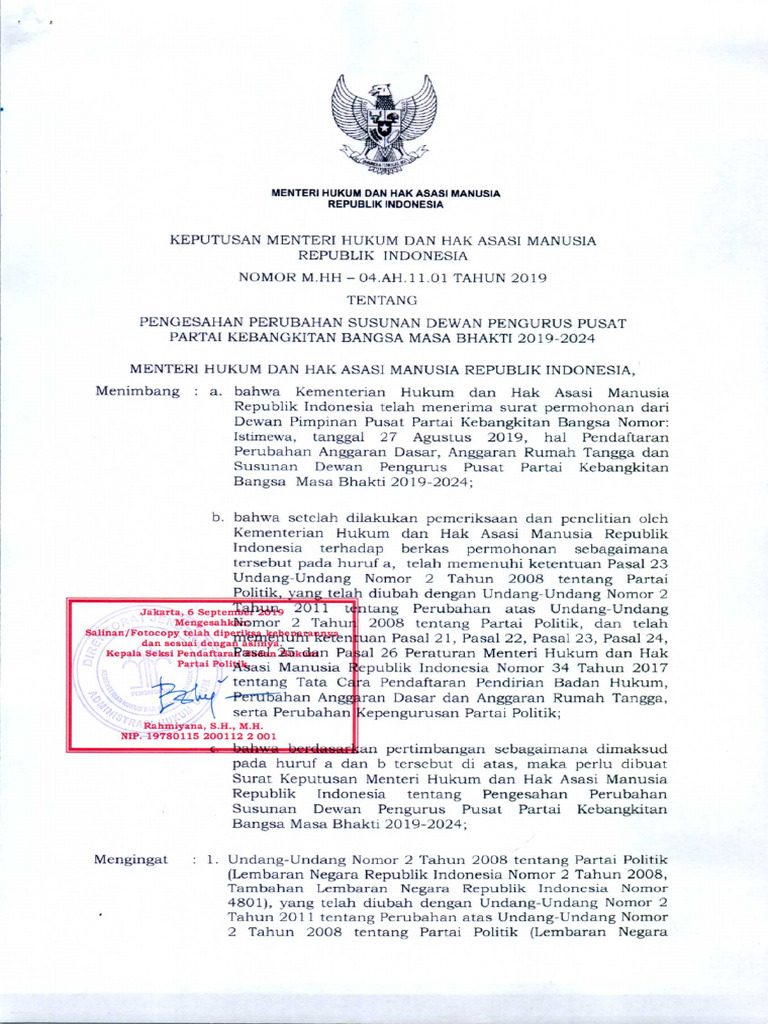 Sk Dpp Pkb Periode 2019-2024 | PDF Sk Dpp Pkb Periode 2019-2024 | PDF