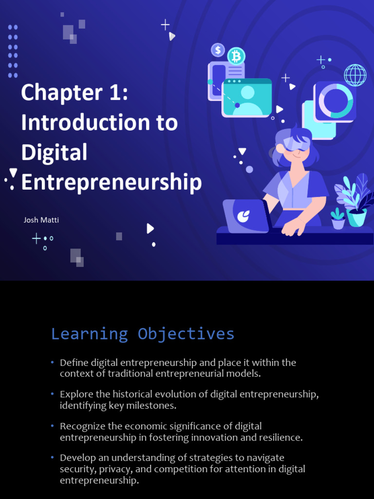 Chapter 1 Introduction To Digital Entrepreneurship | PDF ...