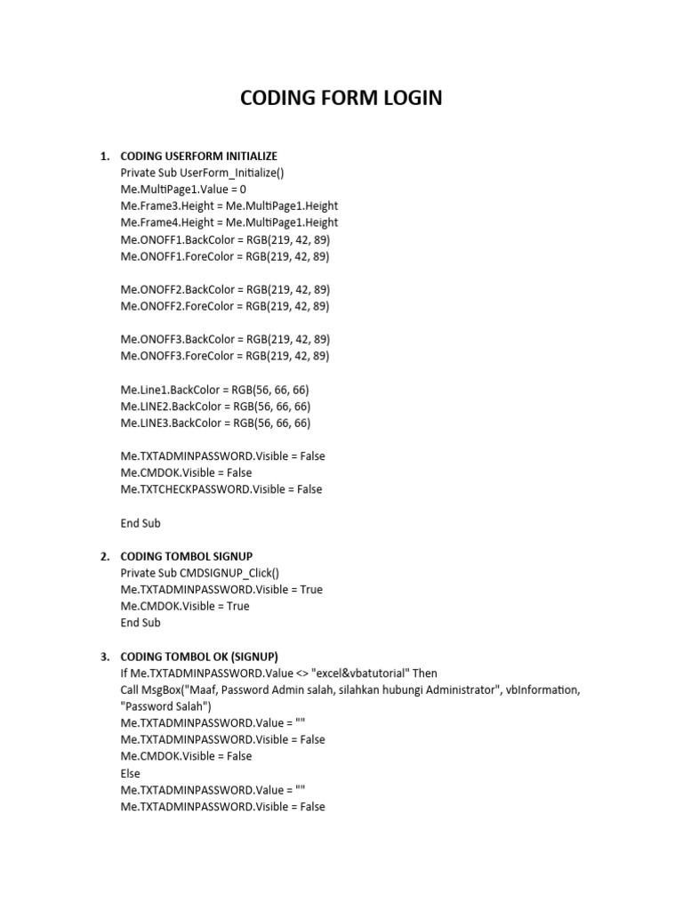 Coding Form Login | PDF | Crime Prevention | Utility Software Coding Form Login | PDF | Crime Prevention | Utility Software