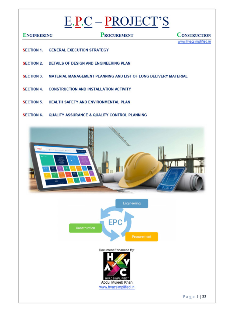 E.P.C Engineering Procurement and Construction Projects | PDF | Specification (Technical ...
