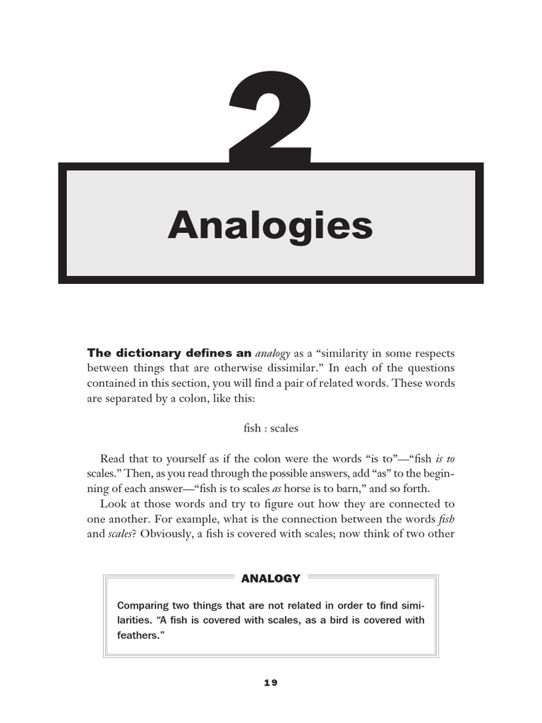 Analogies | Download Free PDF | Analogy
