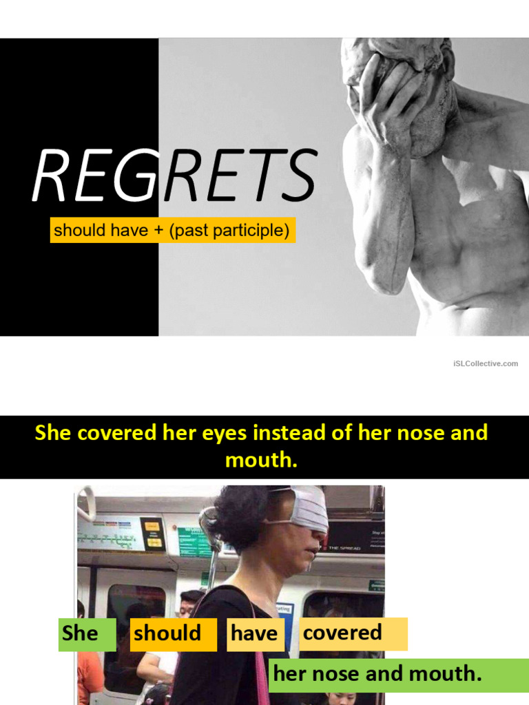 Expressing Regrets With Should Have Participle 1 | PDF | Lifestyle | Self-Improvement