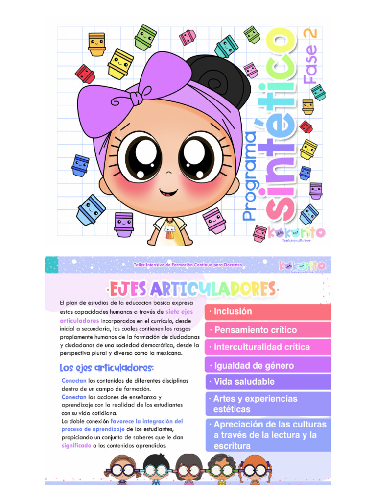 Programa Sintético Preescolar Actualizado Media | PDF | Aprendizaje ...