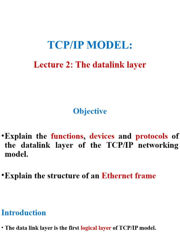 L2 - The Data Link Layer | PDF | Network Interface Controller | Channel Access Method