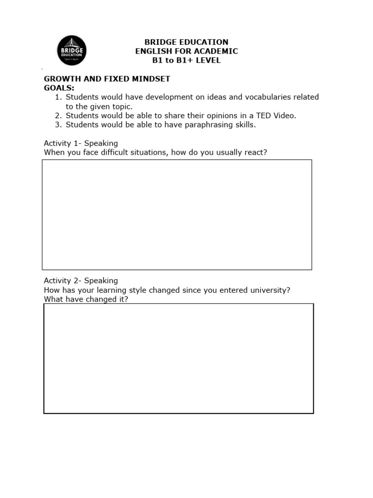 Ae-Growth and Fixed Mindset | Download Free PDF | Mindset | Experience