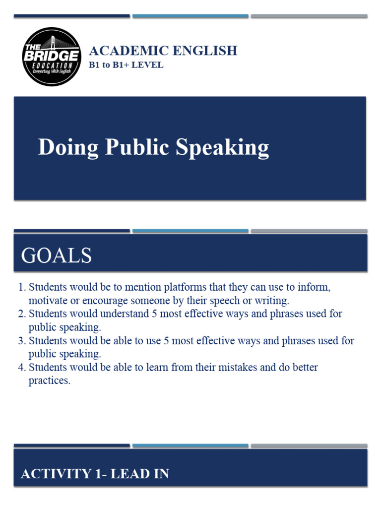 Doing Public Speaking | PDF | Public Speaking | Cognitive Science