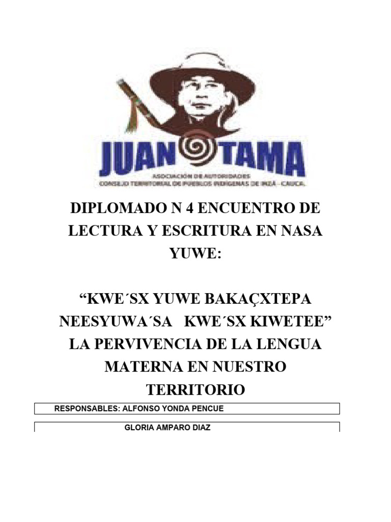 Cartilla en en Nasa Yuwe | PDF | Filosofía | Relaciones personales ...