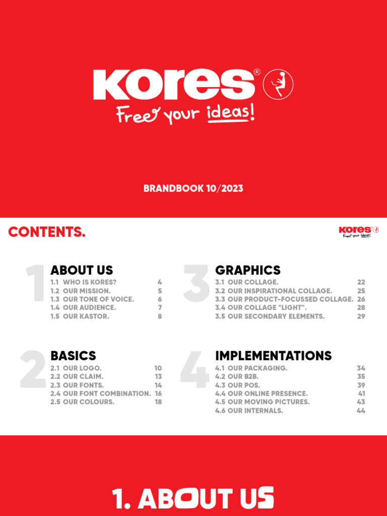 Kores Brandbook 18.10 Final | PDF | Typefaces | Page Layout