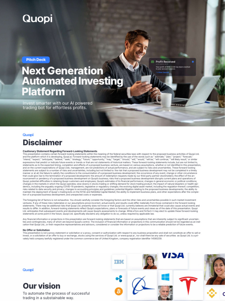 Quopi Presentation Q2 2023 | PDF | Risk | Artificial Intelligence