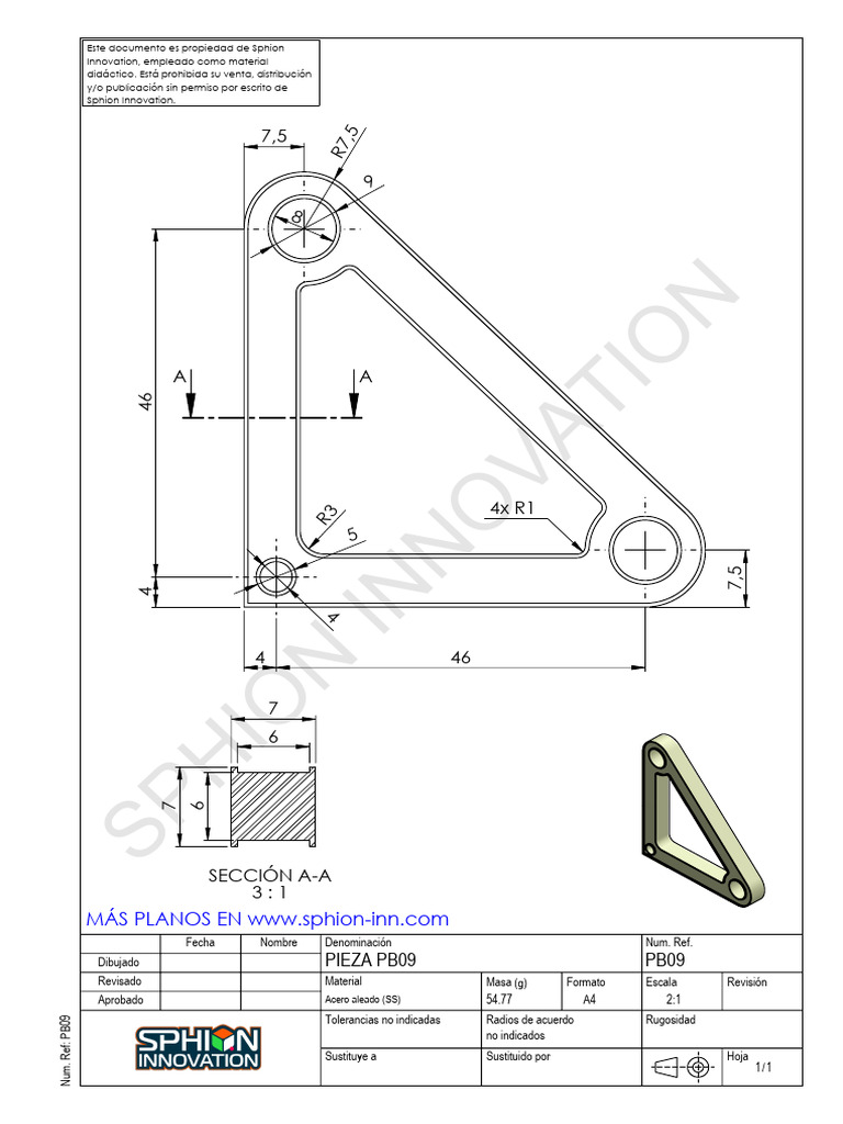 Especificaciones de Pieza PB09 | PDF