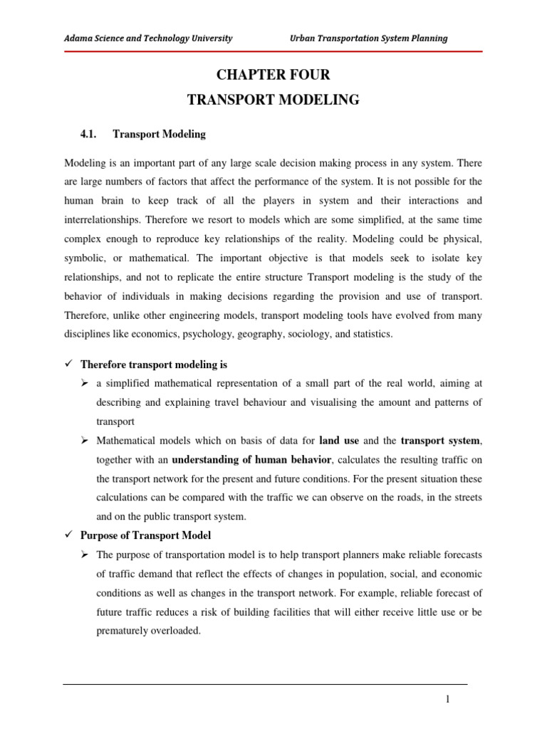 Chapter 4-Four Transport Modelling | PDF | Supply And Demand | Supply ...