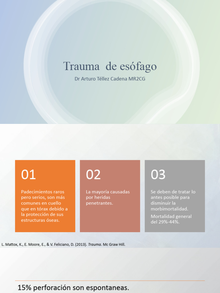 Trauma de Esofago | PDF | Estómago | Esófago