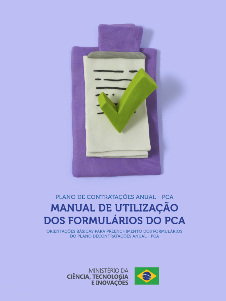 Manual de Contratacoes Anual PCA Atual | PDF | Finanças e Administração ...
