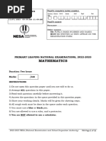 2023-2024 NESA Mathematics Exam Paper | PDF | Mathematics
