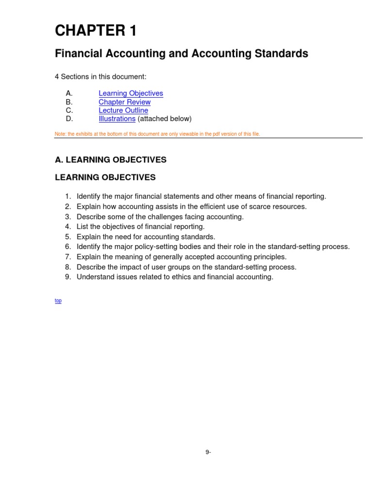 Ch1 Financial Accounting and Accounting Standards | PDF | Financial ...