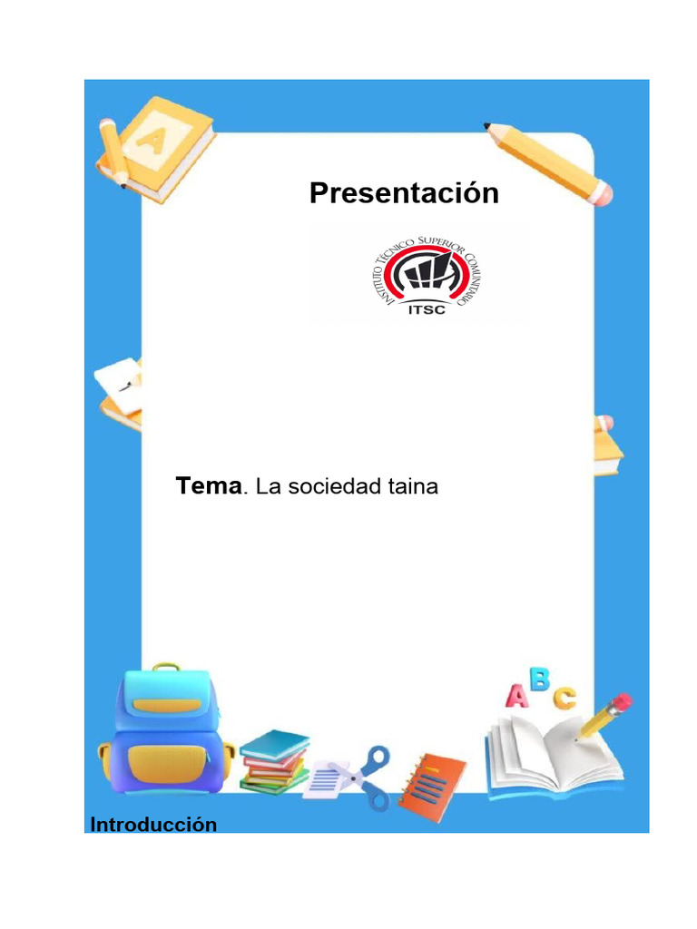 La Sociedad Taina | PDF | Ciencias sociales