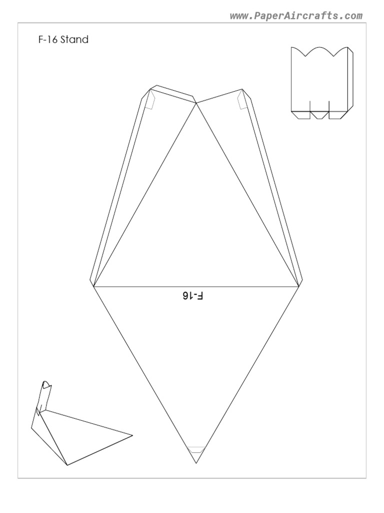 PaperAircrafts-Stand F-16 | PDF