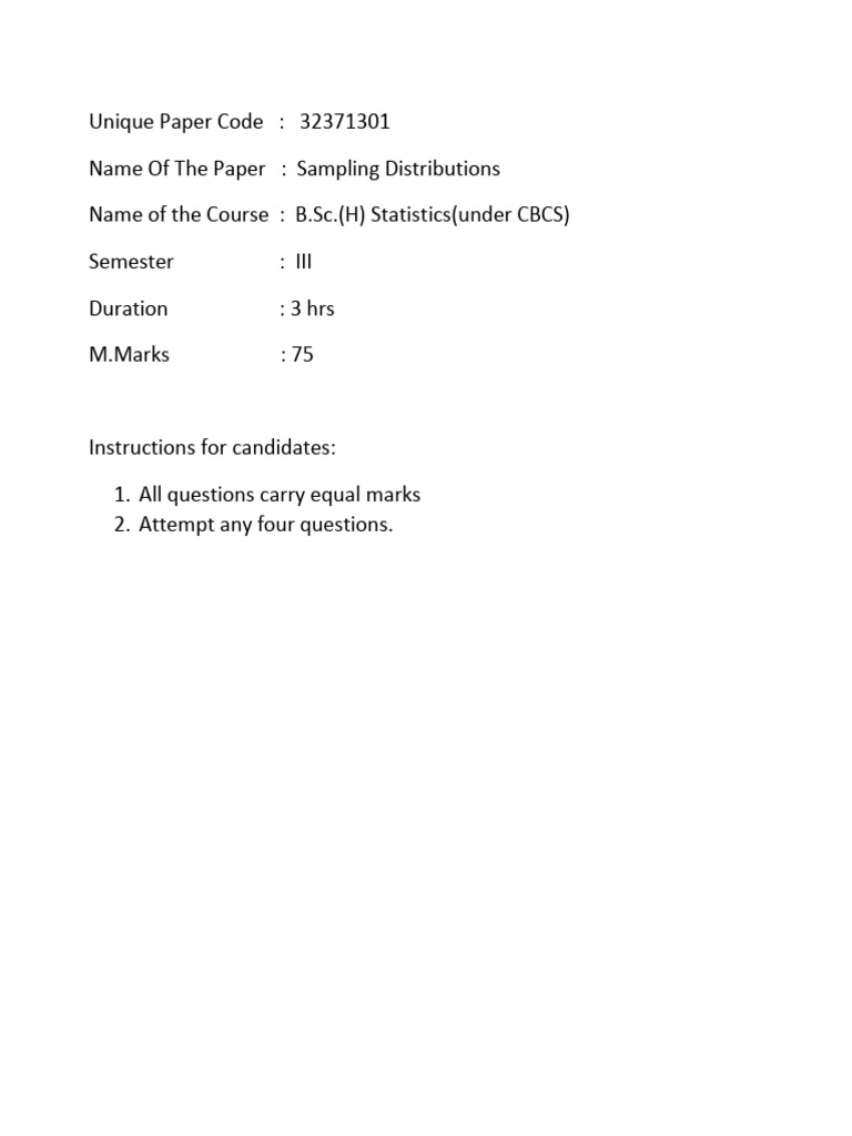 Sampling Distribution LSR | PDF | Science & Mathematics | History