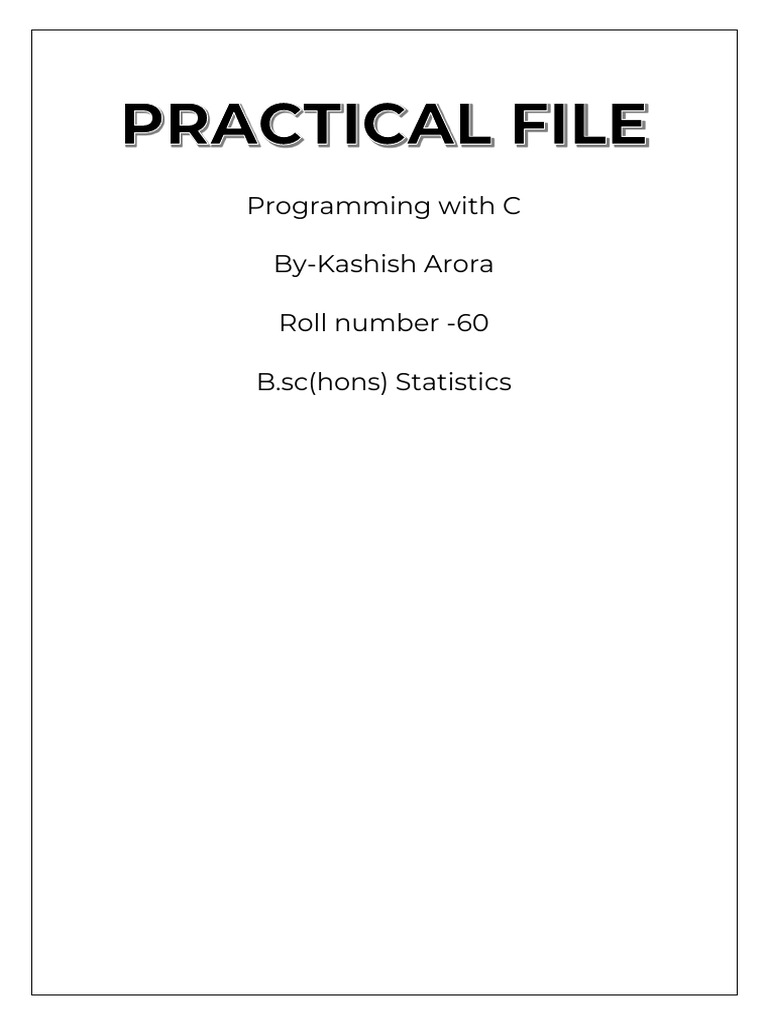 C File | Download Free PDF | Integer (Computer Science) | Computer Programming