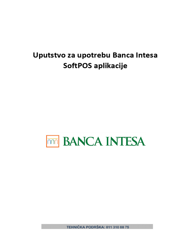 SoftPOS Aplikacija Uputstvo Finalna Verzija 2 | PDF
