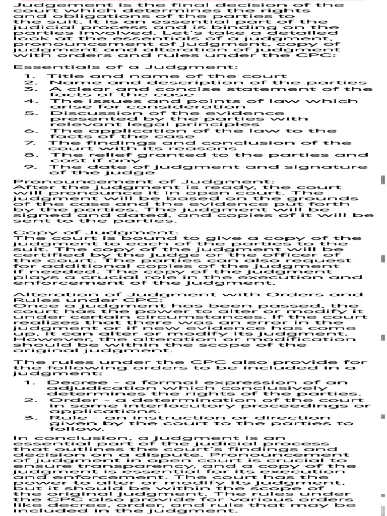 Unit 2.9 and 2.10 CPC | PDF | Judgment (Law) | Lawsuit