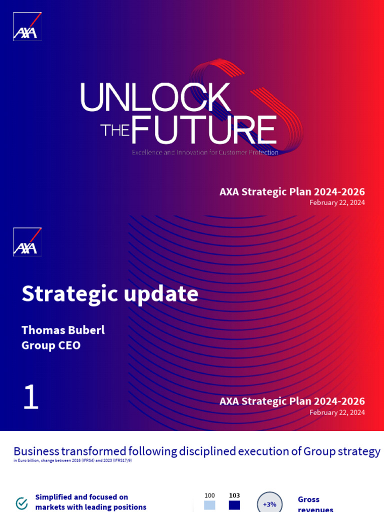 AXA Strategic Plan 2024-2026: February 22, 2024 | PDF | Dividend ...