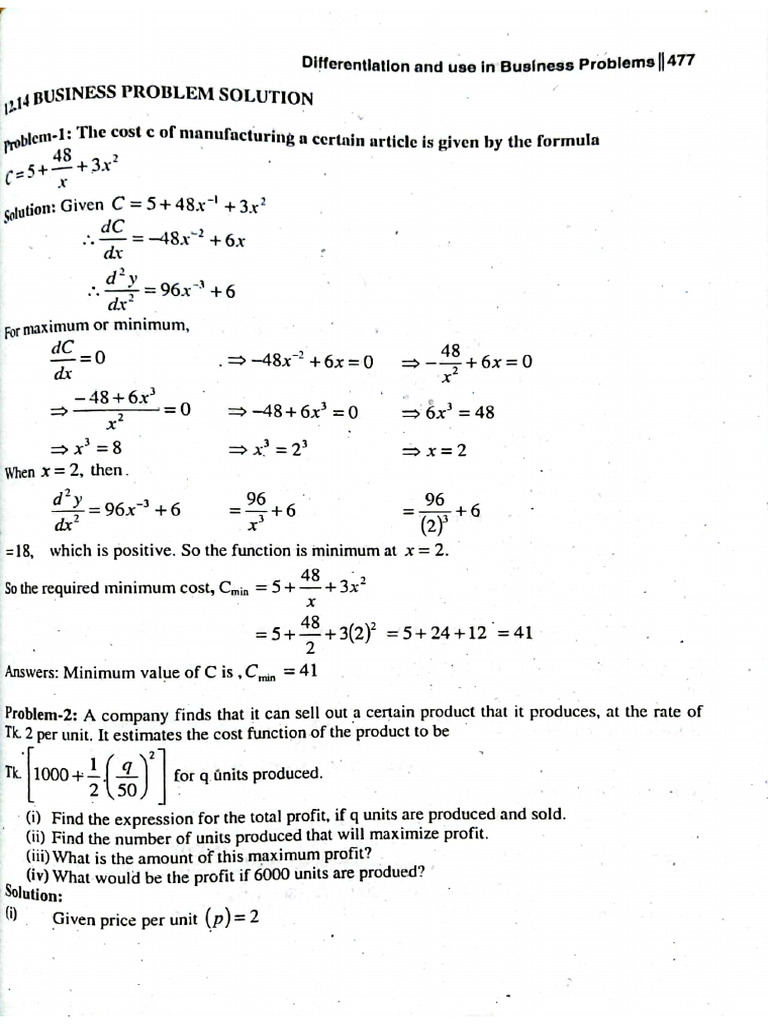 Handouts B.math Application Exercise DC | PDF