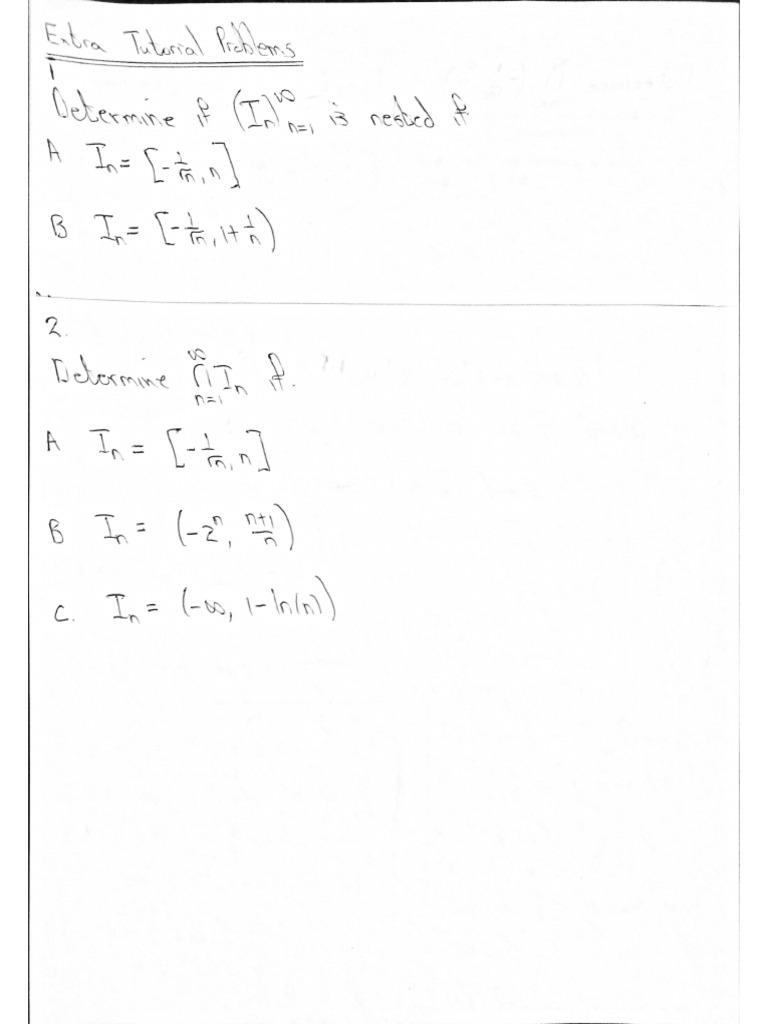 Additional Exercises 2.5 | PDF