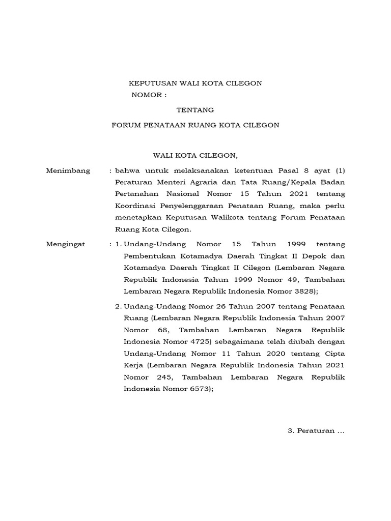 SK Walikota FPR 2022 | PDF