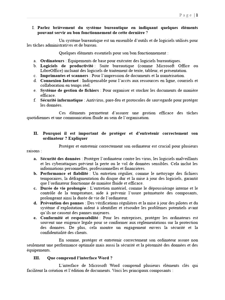 TP D'informatique | PDF | Fichier informatique | Microsoft Word