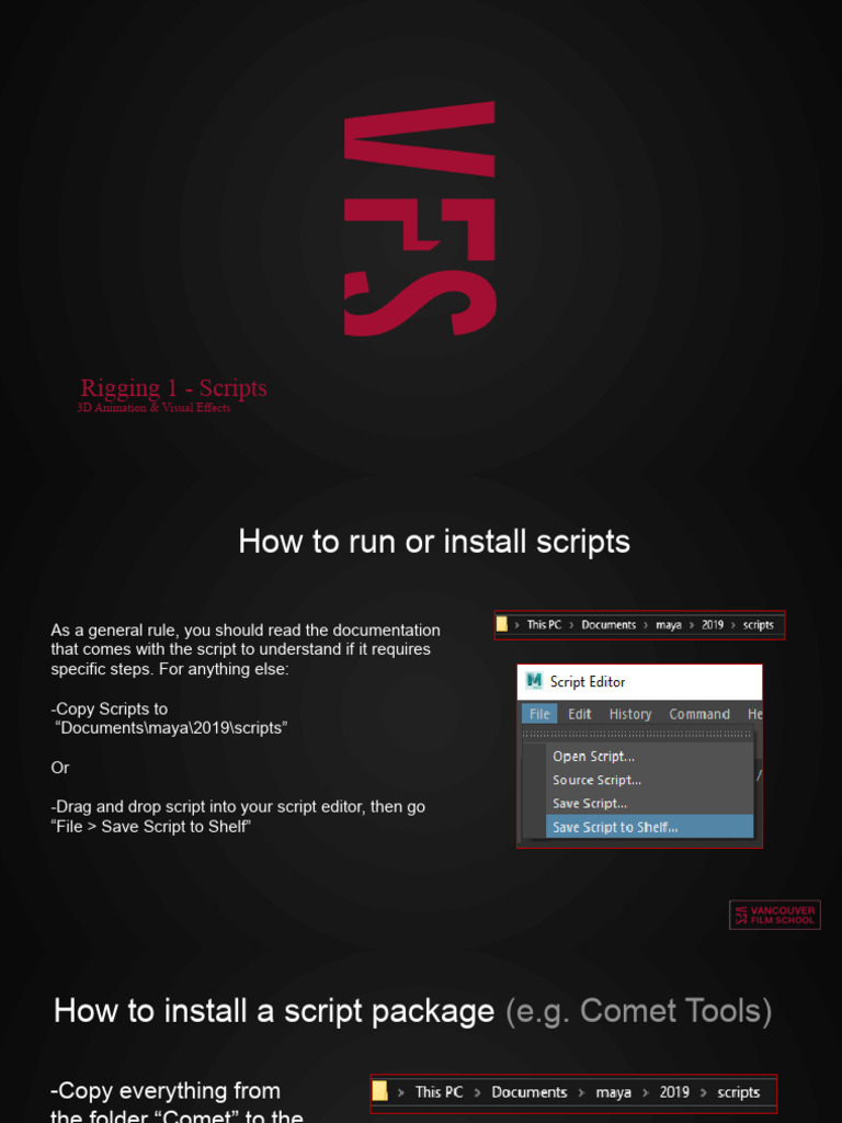 VFS Rigging 1 - Scripts | PDF | Art | Computers