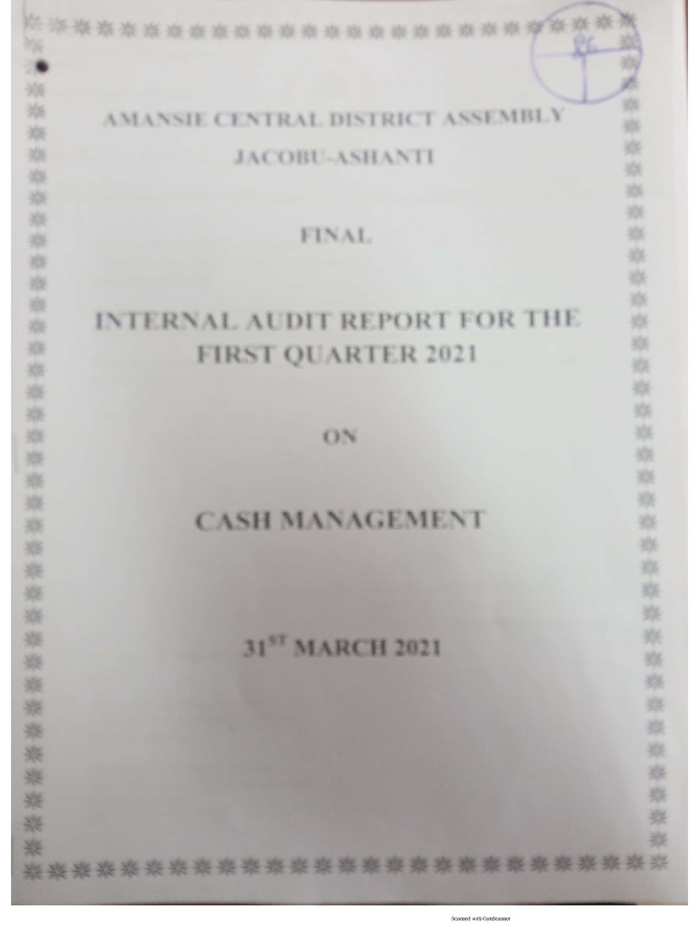2021 Internal Audit Report 1st Qtr Pdf
