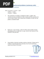 Volume Problem Solving for Students | PDF