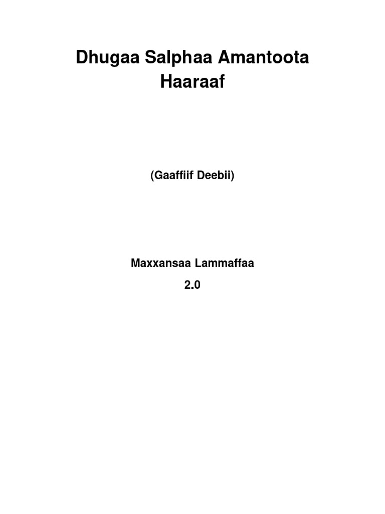 2016 Simple Truth 2.0 Oromo | PDF 2016 Simple Truth 2.0 Oromo | PDF