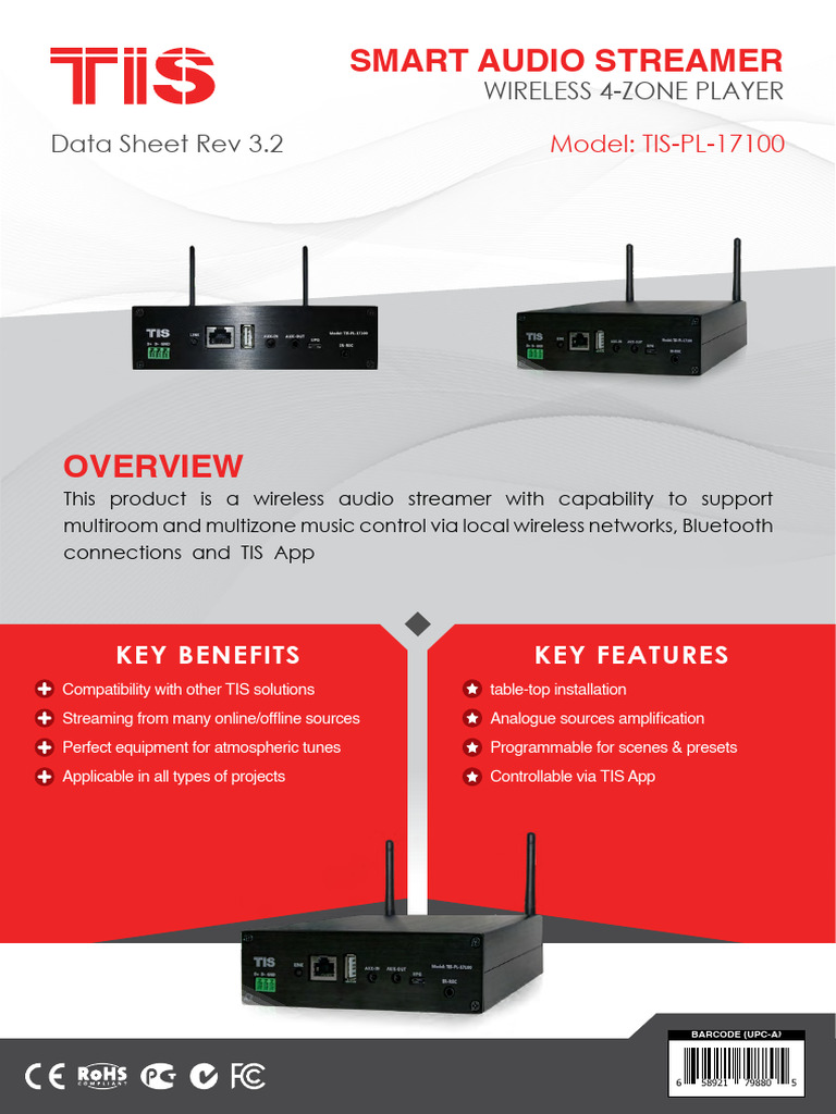 Tis PL 171000 | PDF | Usb | Bluetooth