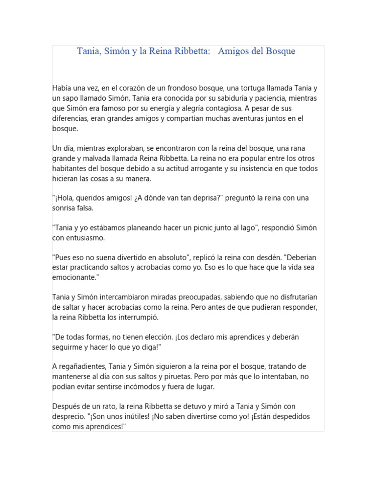 Amigos En El Bosque Pdf