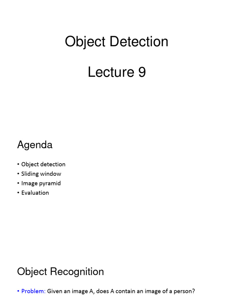 09object Detection I | PDF | Applied Mathematics | Artificial Intelligence