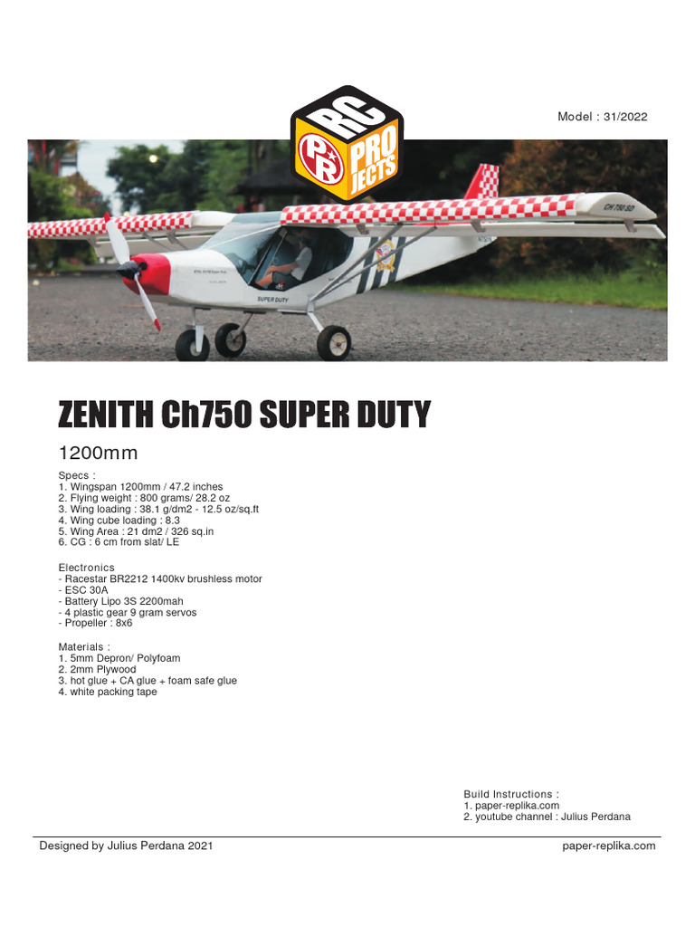 PR Zenith CH750 | PDF | Aerospace | Aviation
