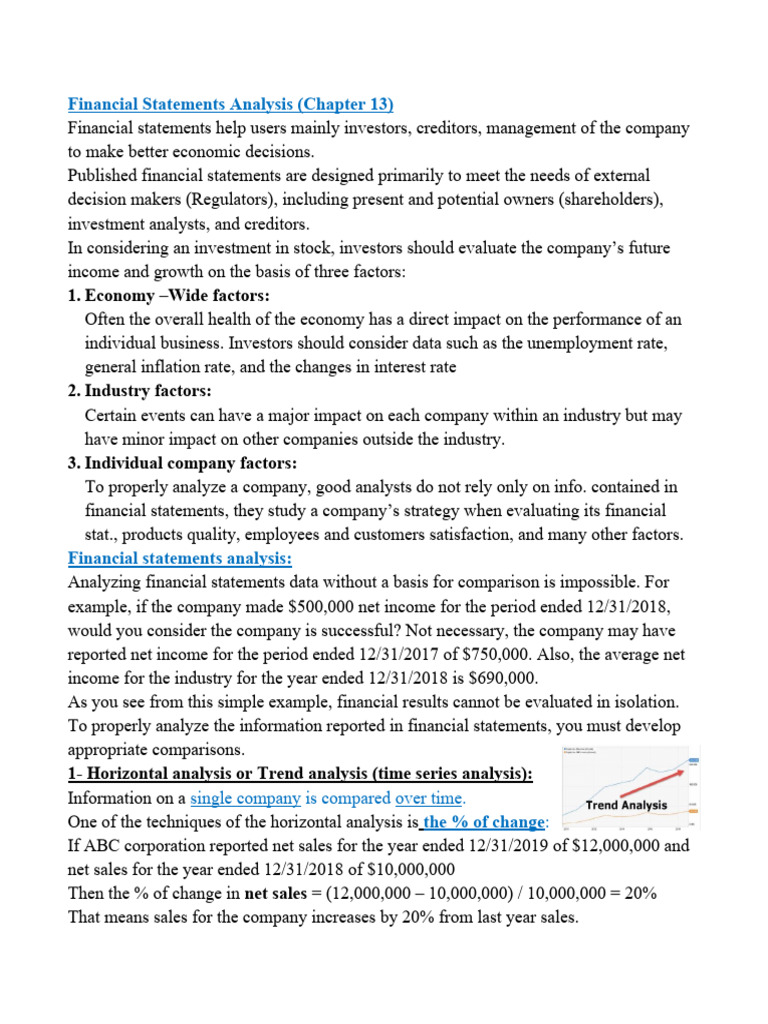 Lec 4.2 Financial Statements Analysis | PDF | Income Statement ...
