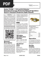 Tyco Ty315, Ty325 | PDF | Fire Sprinkler System