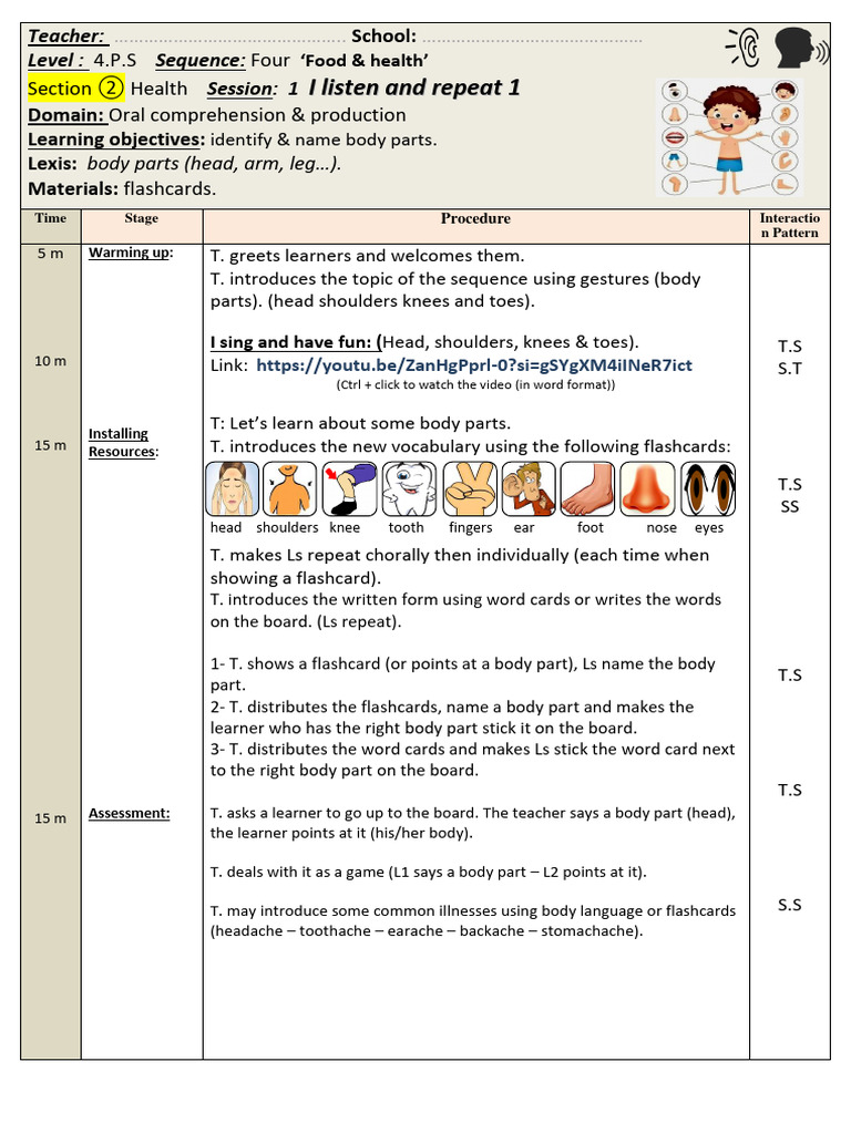 4PS Sequence 4 Section 2 | PDF | Flashcard | Learning