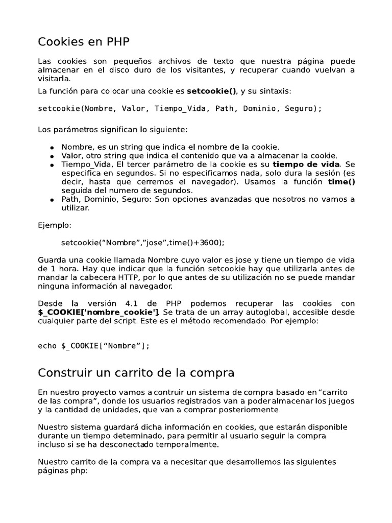 CARRITO COOKIES | PDF