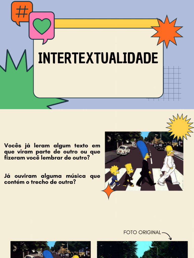 Slides - Intertextualidade - Anos Finais | PDF